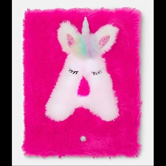 Justice | Other | Justice Unicorn Light Up Diary Journal Initial A ...